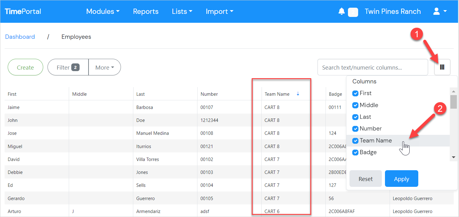 Teams – Support | Time Portal, LLC