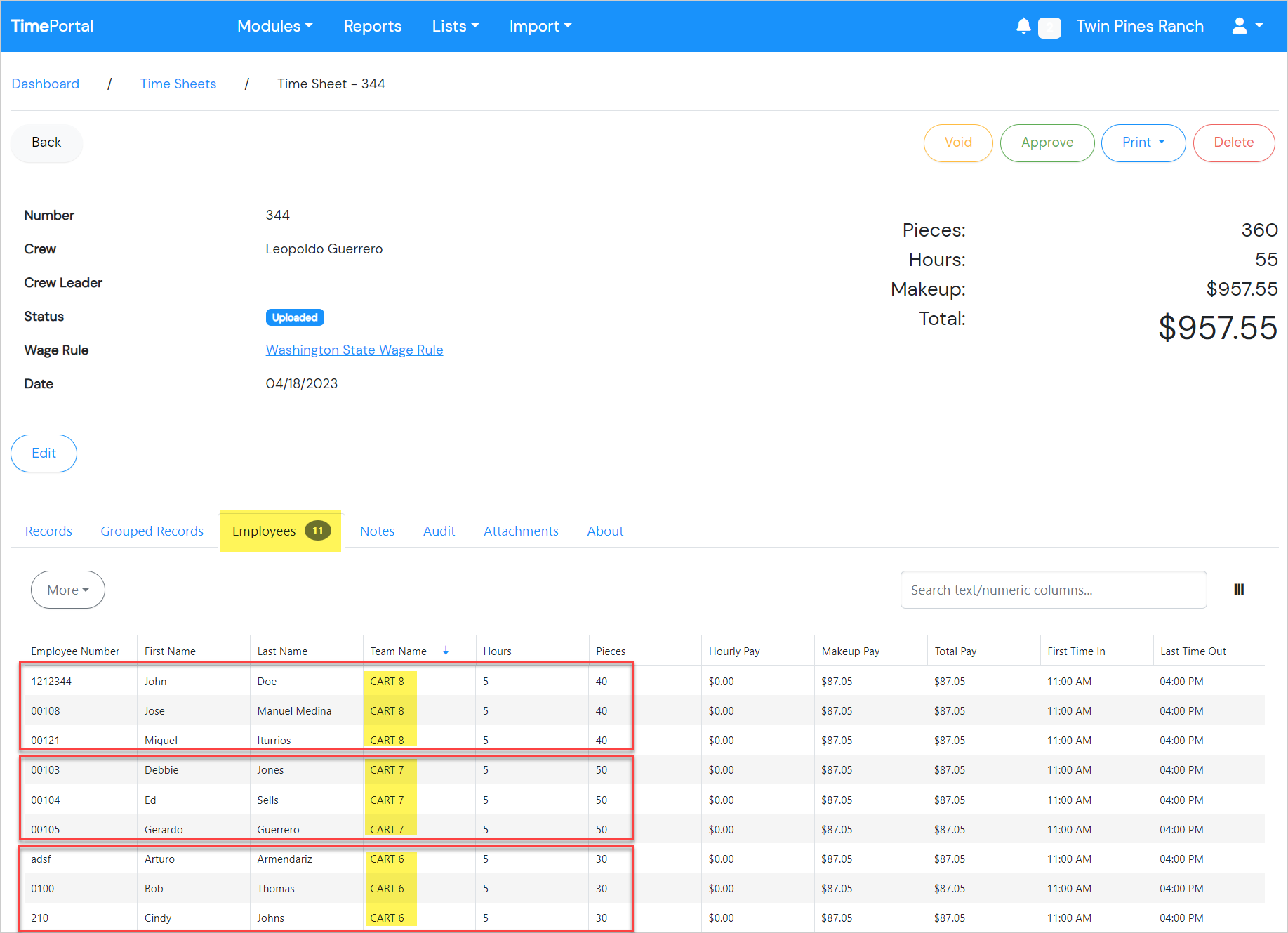 Teams – Support | Time Portal, LLC